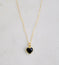 Black Onyx Heart Pendant Necklace in 14k Gold Filled - Handmade Jewelry ...